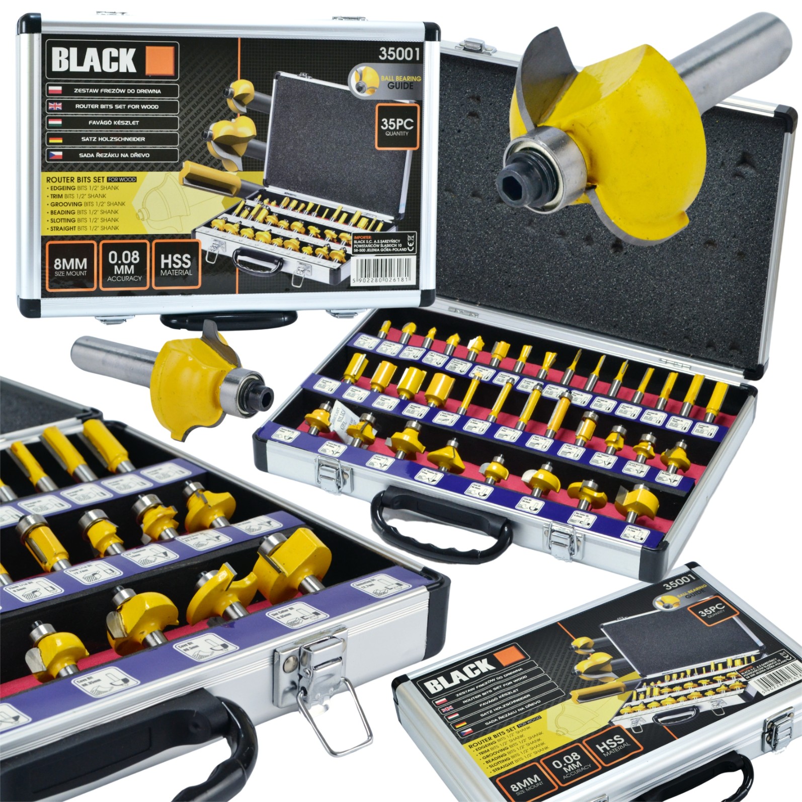 Tvarová fréza Black 8 mm - Allegro