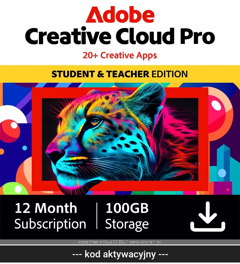 Adobe Creative Cloud CC EDU 1 stanowisko na 1 rok - Sklep, Opinie, Cena ...