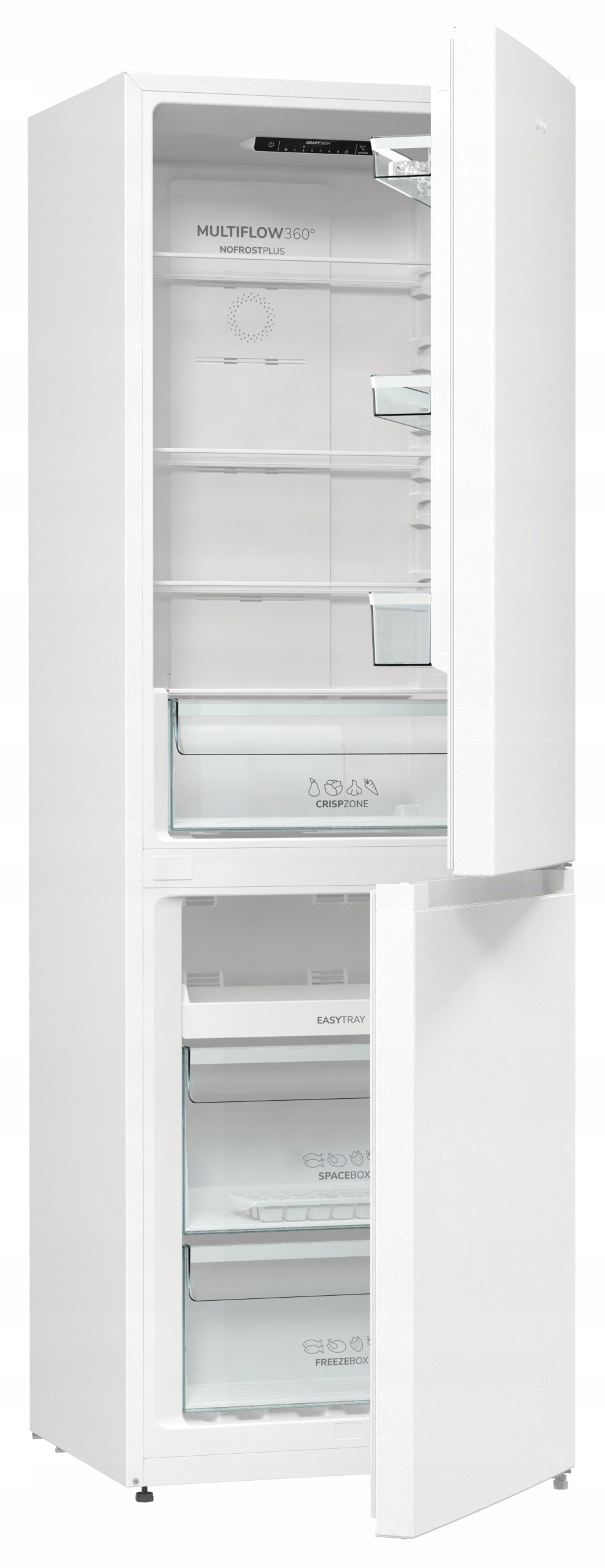 Lodówka Gorenje NRK6191PW4 AdaptTech Plus NoFrost CrispZone Biała 185cm - Sklep, Opinie, Cena w ...