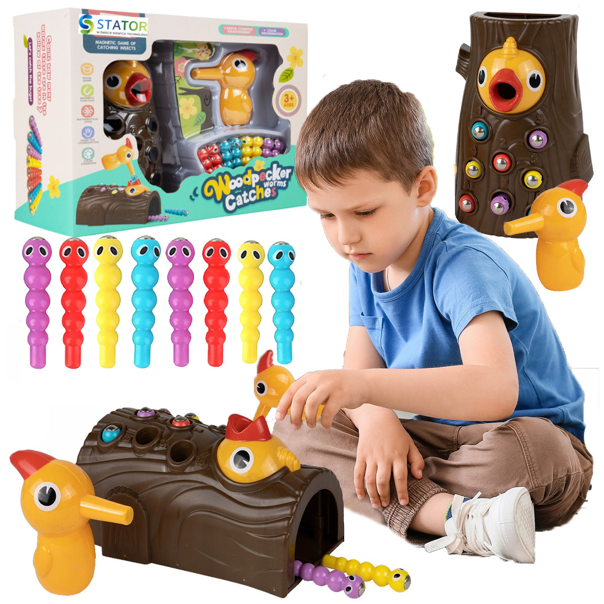 Złapać Robaki Gry Magnetyczne - Niska cena na Allegro.pl