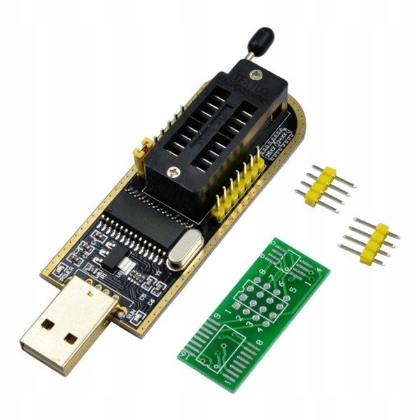 Programator USB CH341A Gold SPI Flash EEPROM TTL - Sklep, Opinie, Cena w Allegro