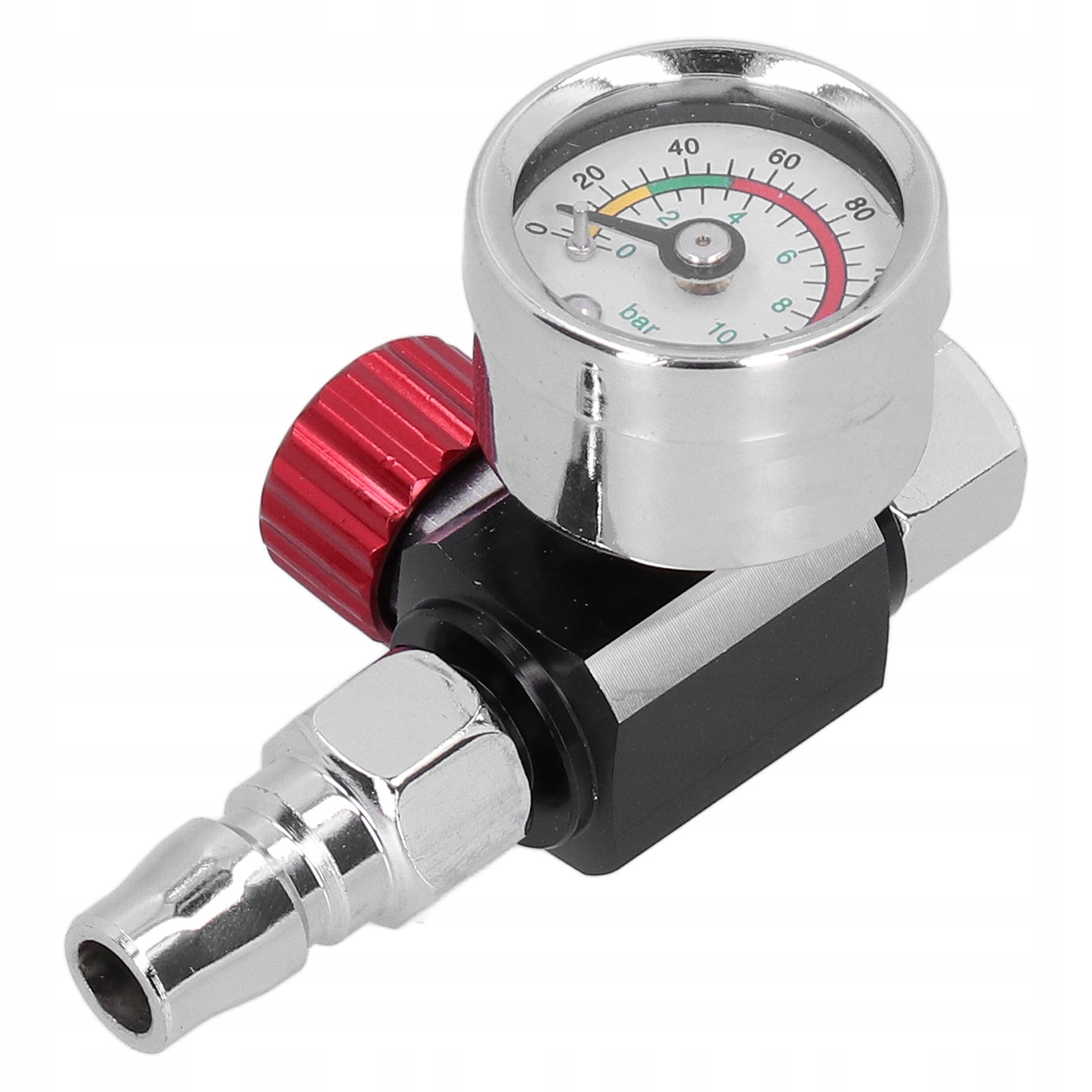 REDUKTOR CIŚNIENIA POWIETRZA REGULATOR 1/4 10BAR DO PISTOLETU ...