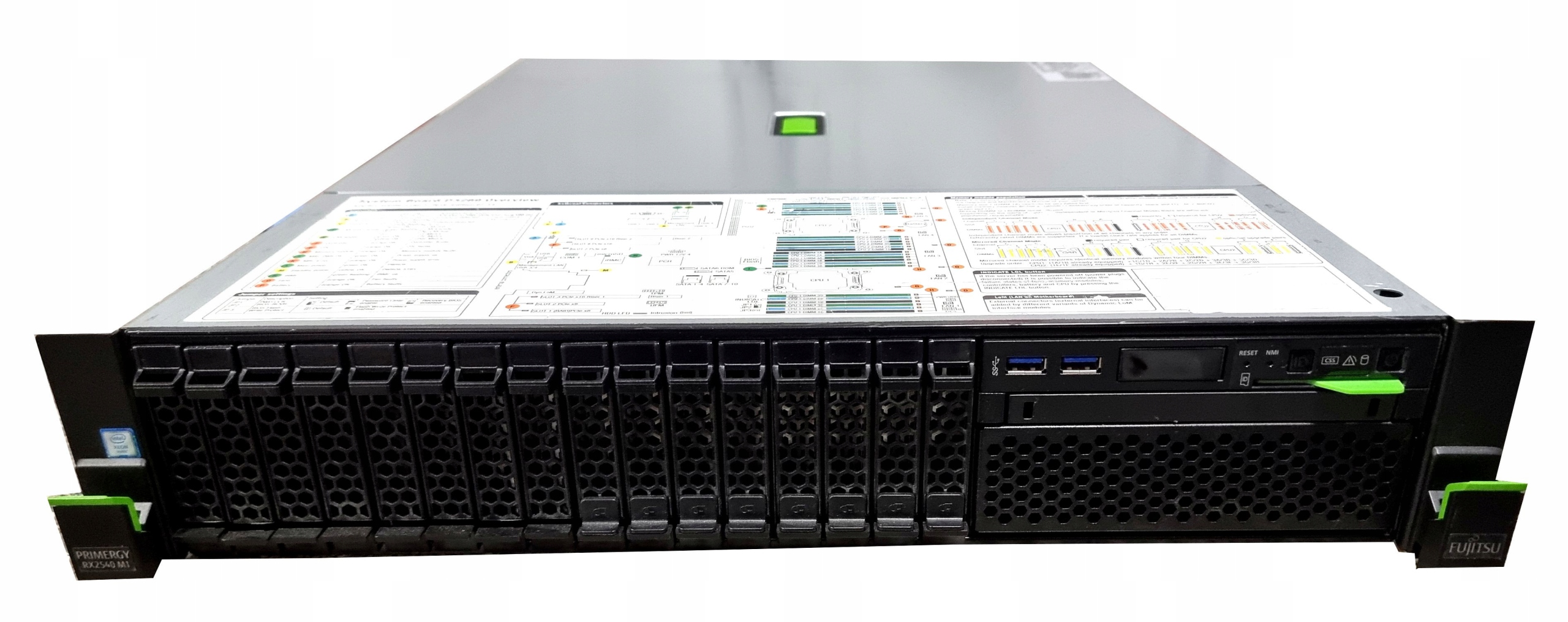 FUJITSU PRIMERGY RX2540 M1 CTO 8x2,5 10GbE 2xPSU - Sklep, Opinie, Cena ...