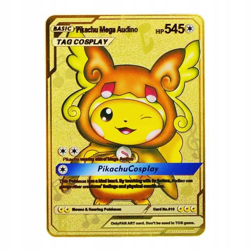 Zlatá METALOVÁ karta Pokémon ZLATÁ KARTA POKEMON za 149 Kč - Allegro