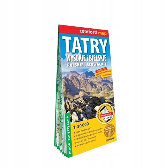 Laminowana Mapa Tatry Wysokie - Niska cena na Allegro.pl