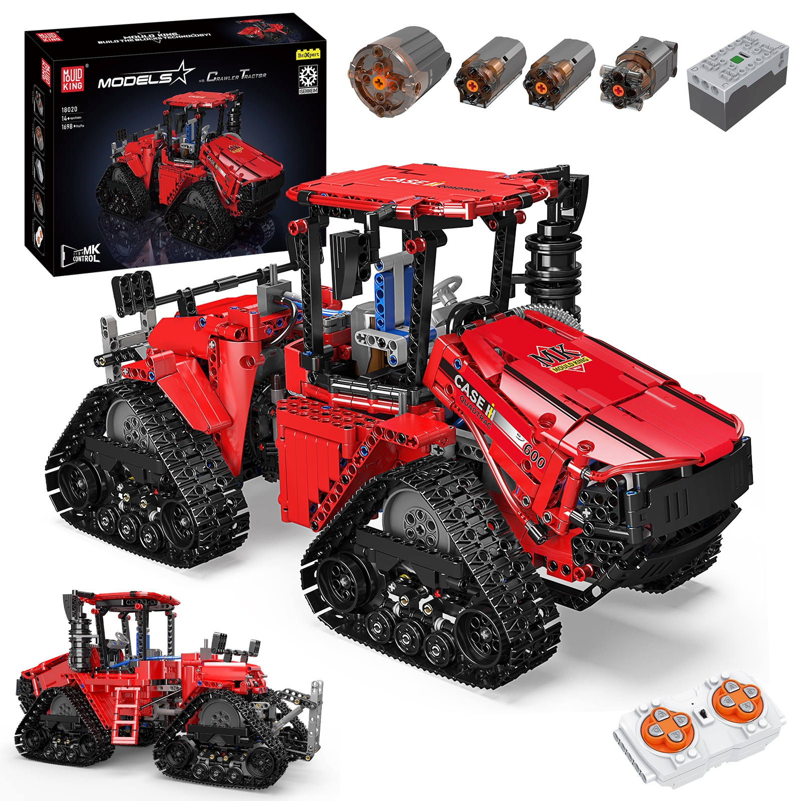 Mould king Technic RC pásový traktor Model Stavebnice Hračka za 2494 Kč ...