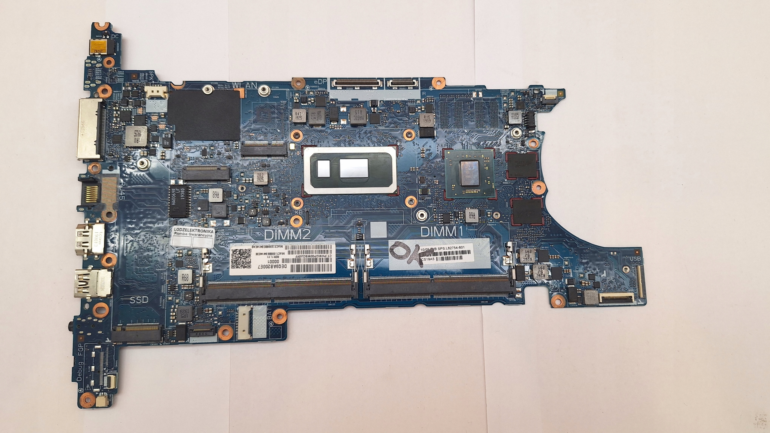 Płyta główna HP Elitebook 850 G6 i5-8365U RADEON 550X 6050A3022501 ...