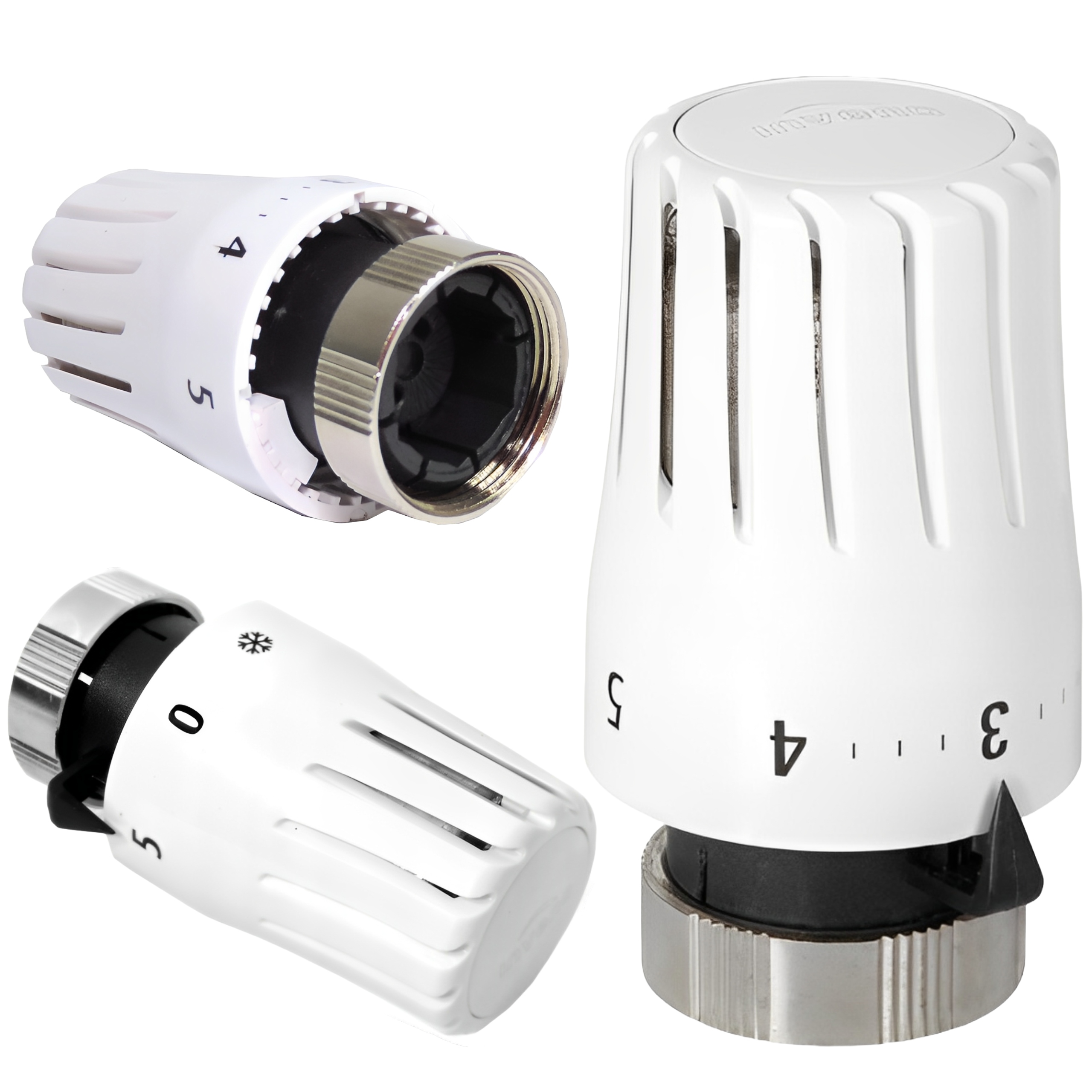 GŁOWICA TERMOSTATYCZNA TERMOSTAT DO GRZEJNIKA POKRĘTŁO TEMPERATURY M30x1.5 (5906871302432 ...