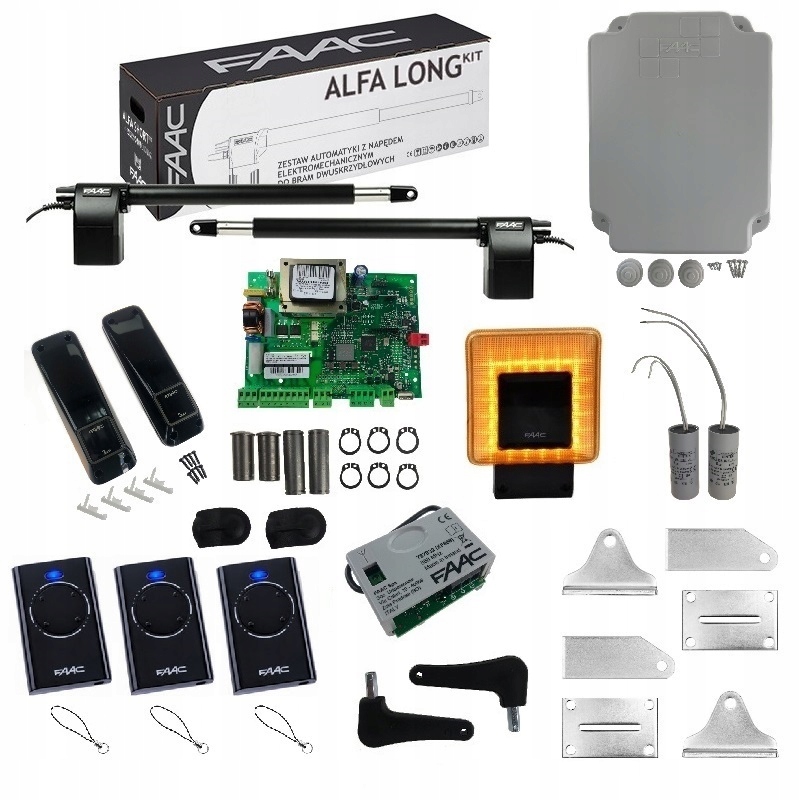 ZESTAW FAAC ALFA LONG 414 do bram do 8M + 3 PILOTY + LAMPA XLED ORYGINAŁ • Cena, Opinie • Napędy ...