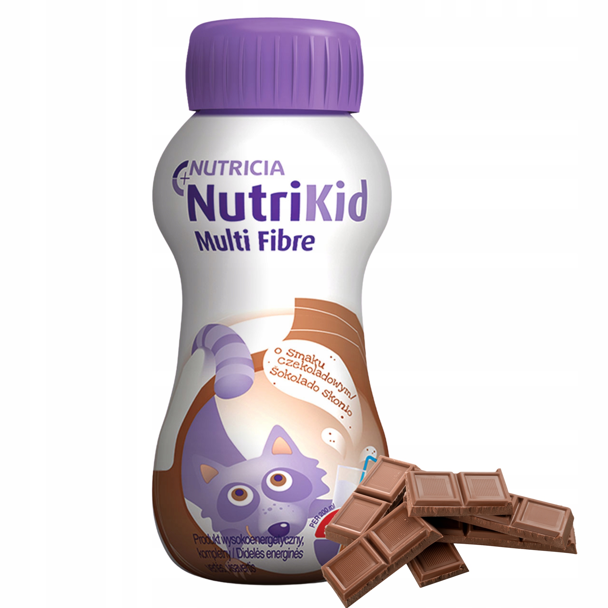NUTRIKID MULTI FIBRE Smak czekoladowy 200 ml (8716900570810) • Cena ...