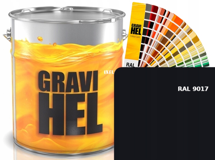 RAL 9017 czarna FARBA jednoskładnikowa POŁYSK 783 889535849861 za 62 ...
