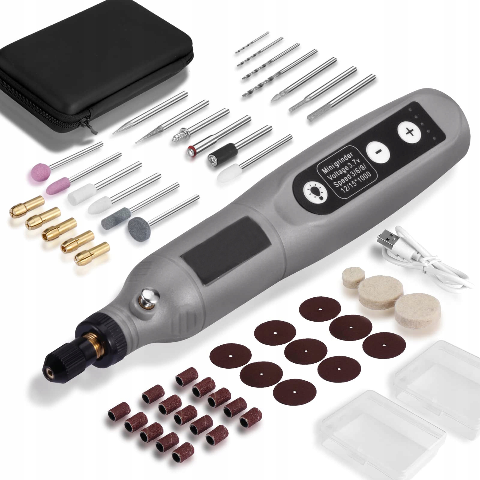 Akumulatorowa MINI szlifierka precyzyjna Multitool USB 15000RPM ...