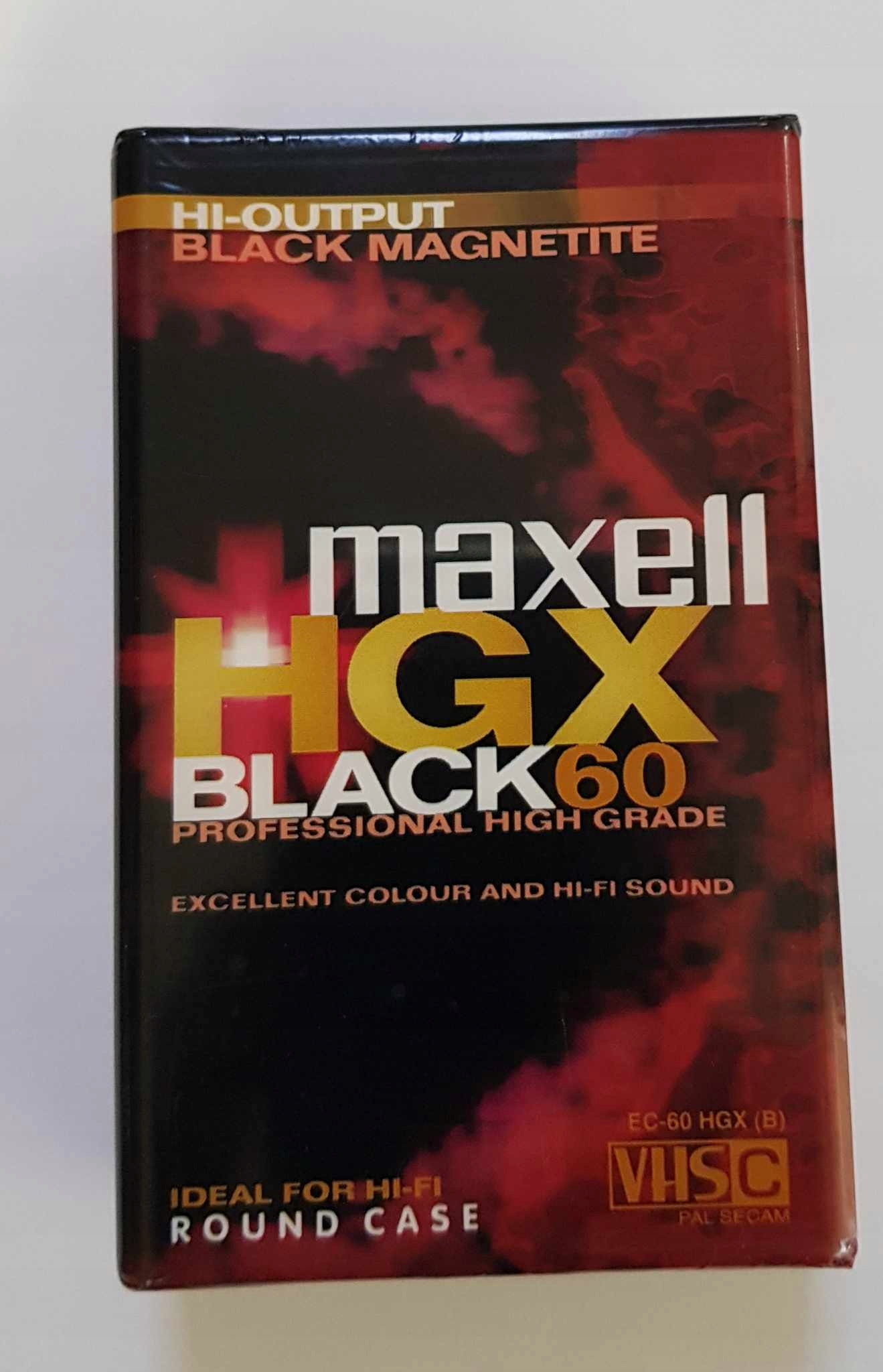 KASETA VHS-C MAXELL HGX VHSC BLACK 60 - Sklep, Opinie, Cena w Allegro