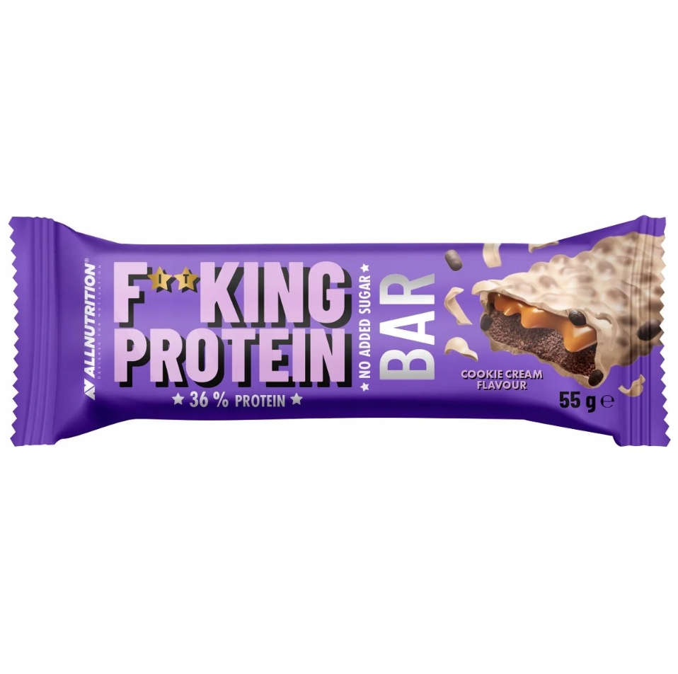 ALLNUTRITION FITKING DELICIOUS PROTEIN 55G COOKIE CREAM BATON ...