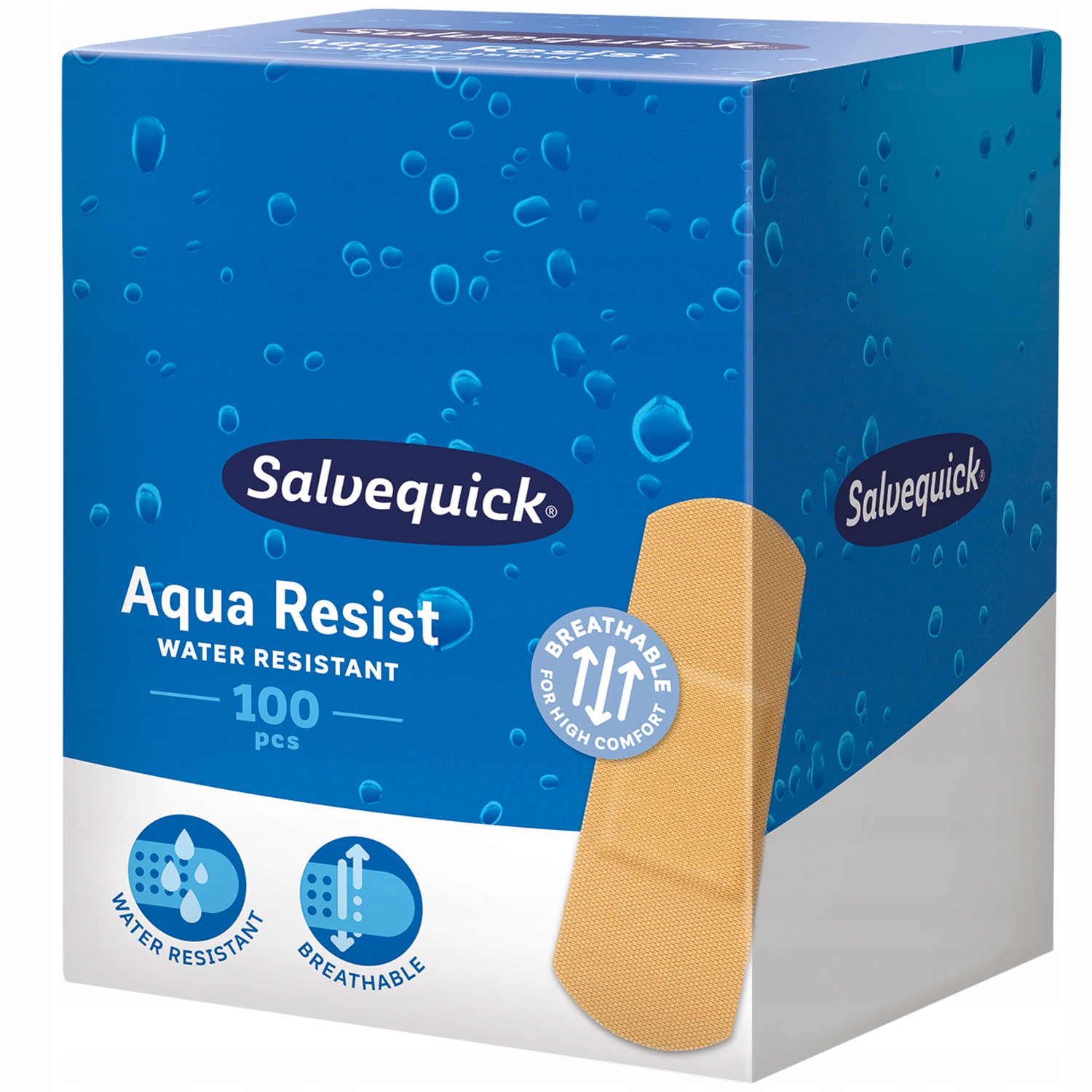 SALVEQUICK plastry Aqua Resist WODOODPORNE ODDYCHAJĄCE rozm. L 100 ...