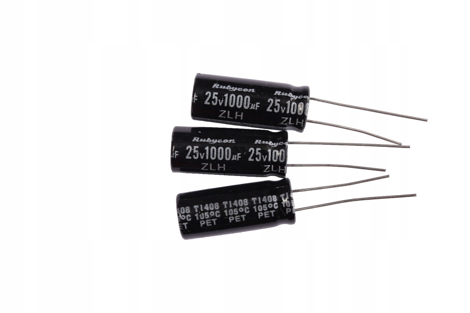 Kondensator el. 1000uF 25V RUBYCON ZLH LOW ESR -10 - Sklep, Opinie, Cena w Allegro