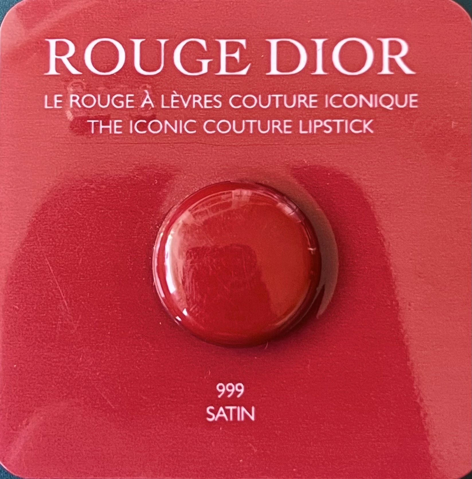 DIOR ROUGE DIOR 999 SATIN POMADKA DO UST PRÓBKA SAMPLE 0,3G ...