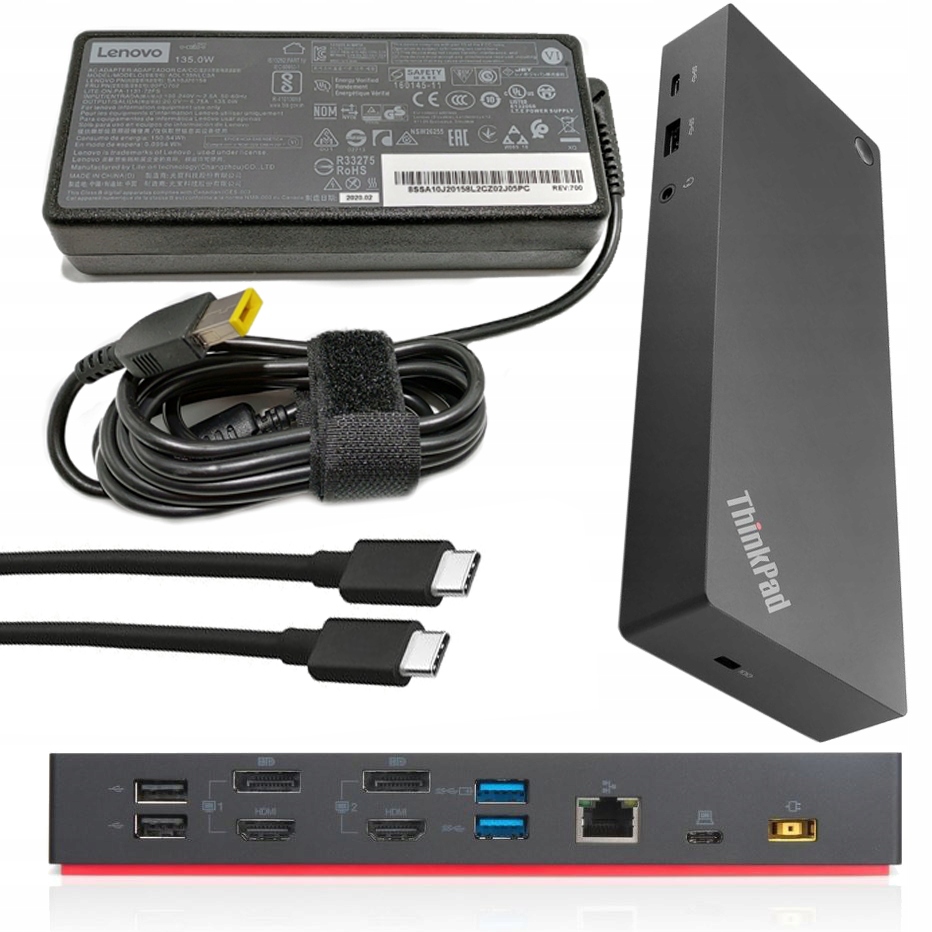 Stacja dokująca Lenovo AF ThinkPad Hybrid USB-C z USB-A Dock 135W - Sklep, Opinie, Cena w Allegro