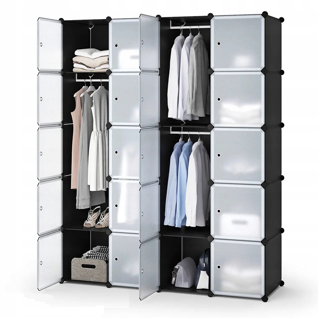 Szafa modułowa organizer kostkowy XXL garderoba szafka na buty regał ...