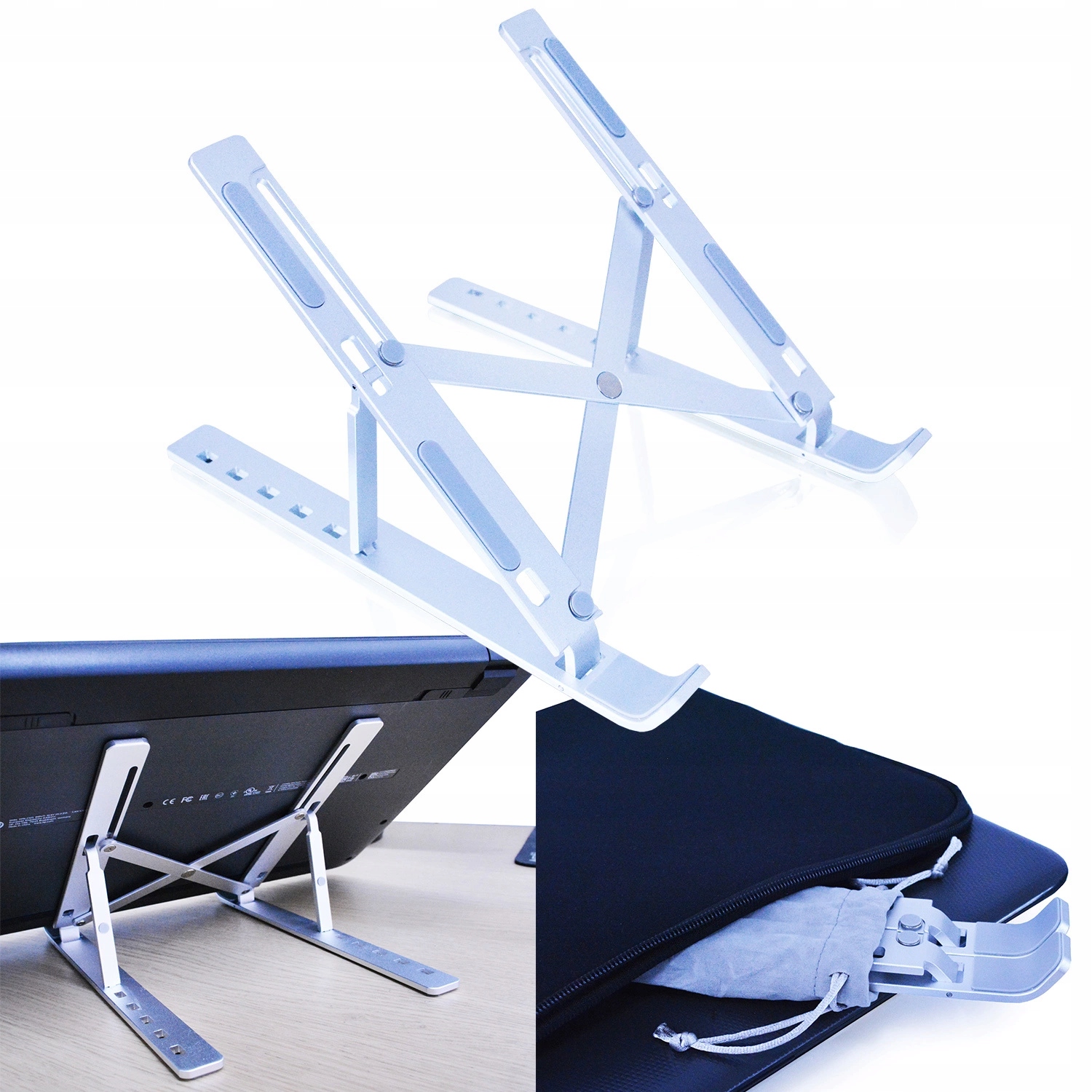 SKLÁDACÍ STOJAN STOLEK POD NOTEBOOK TABLET PODSTAVEC NASTAVITELNÝ 0dB ...