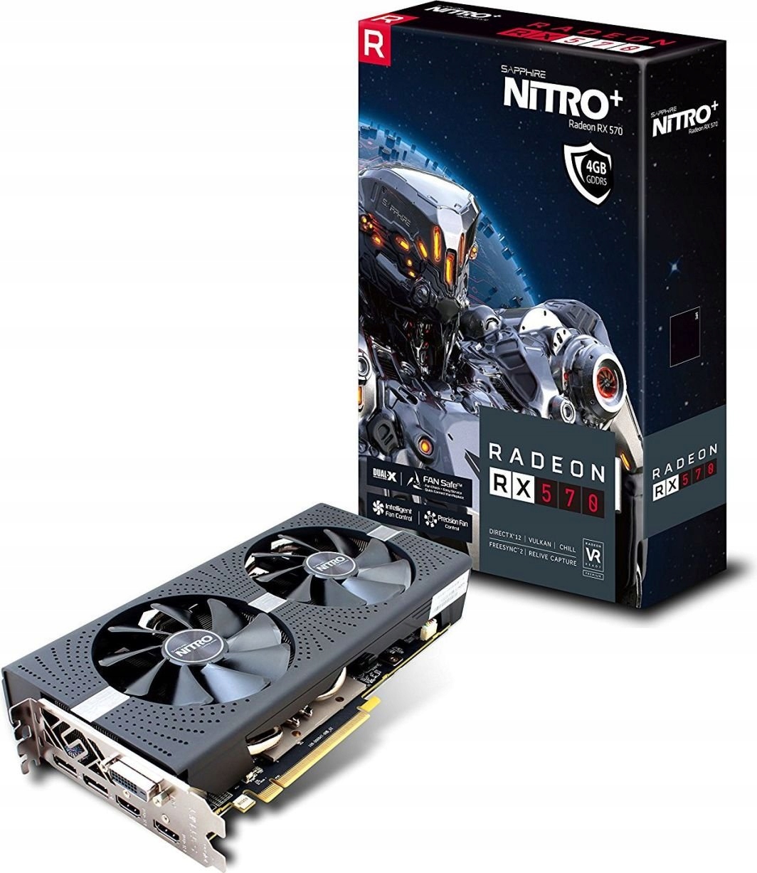 Karta graficzna SAPPHIRE RX 570 Nitro+ 4 GB - porównaj ceny - Allegro.pl