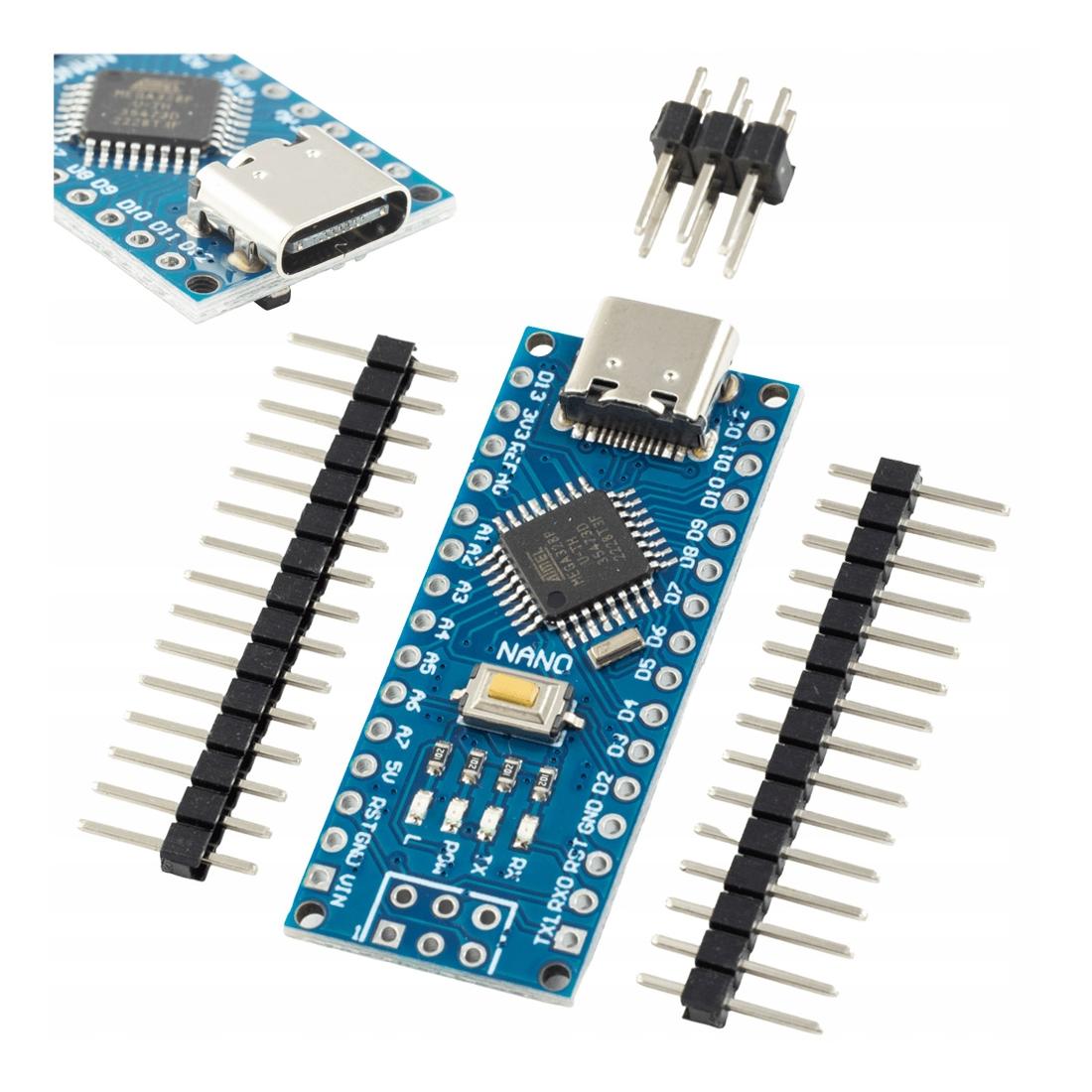 Mikrokomputer MSALAMON Nano V3.0 z USB-C zgodny Arduino nielutowany v3 ...