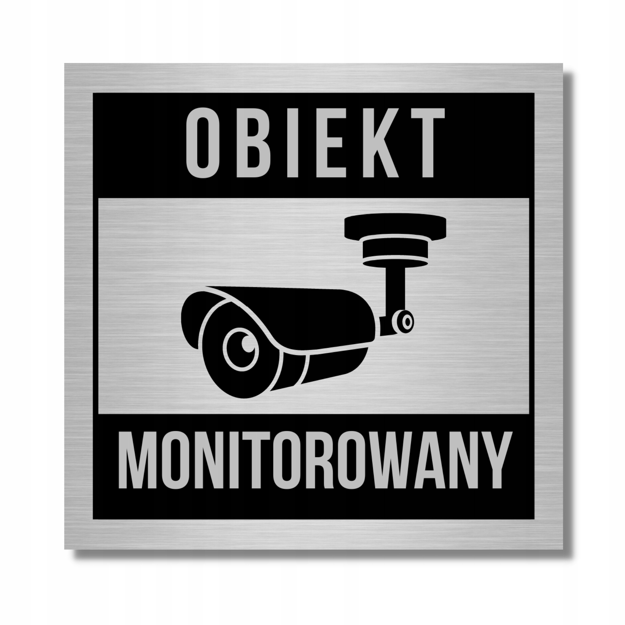 TABLICZKA OBIEKT MONITOROWANY MONITORING ALUMINIUM (TABLICA INFO ...
