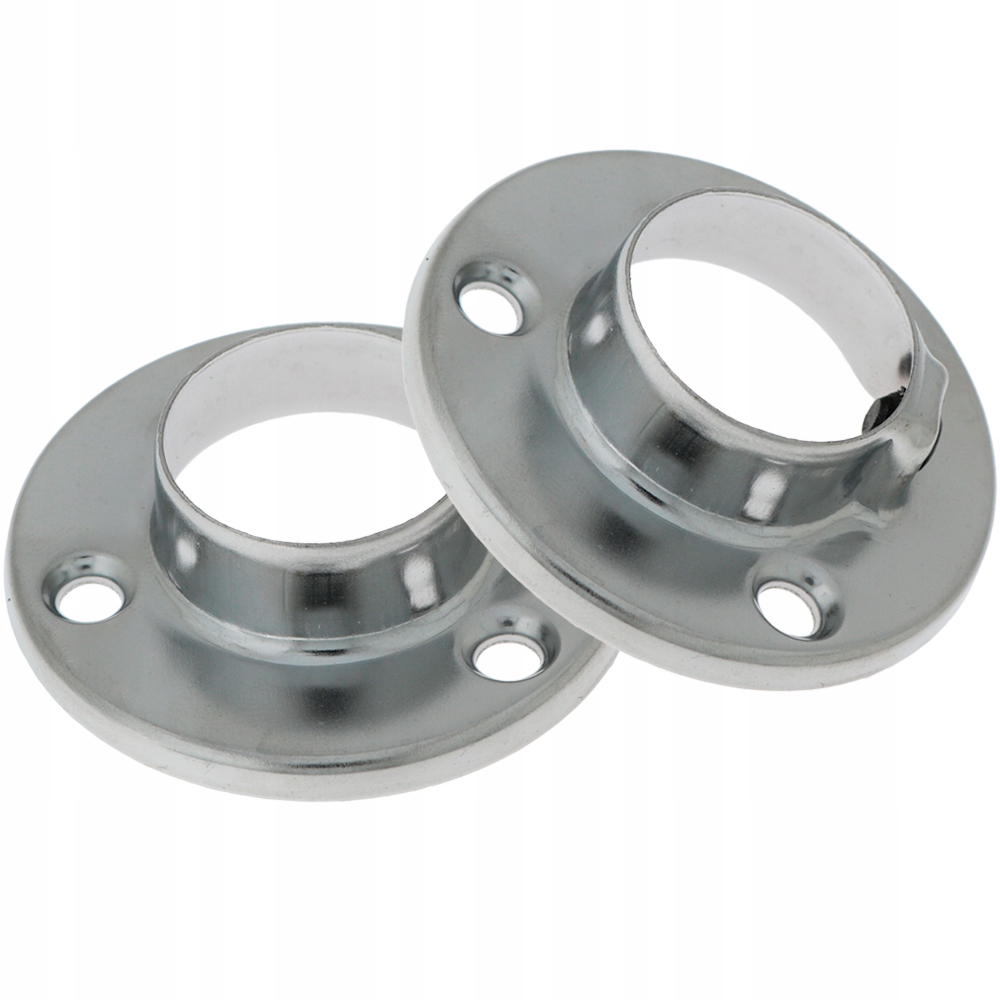 ZESTAW 2 x ROZETA UCHWYT WSPORNIK DO MOCOWANIA RURY DRĄŻKA ŚREDNICA ⌀25 ...