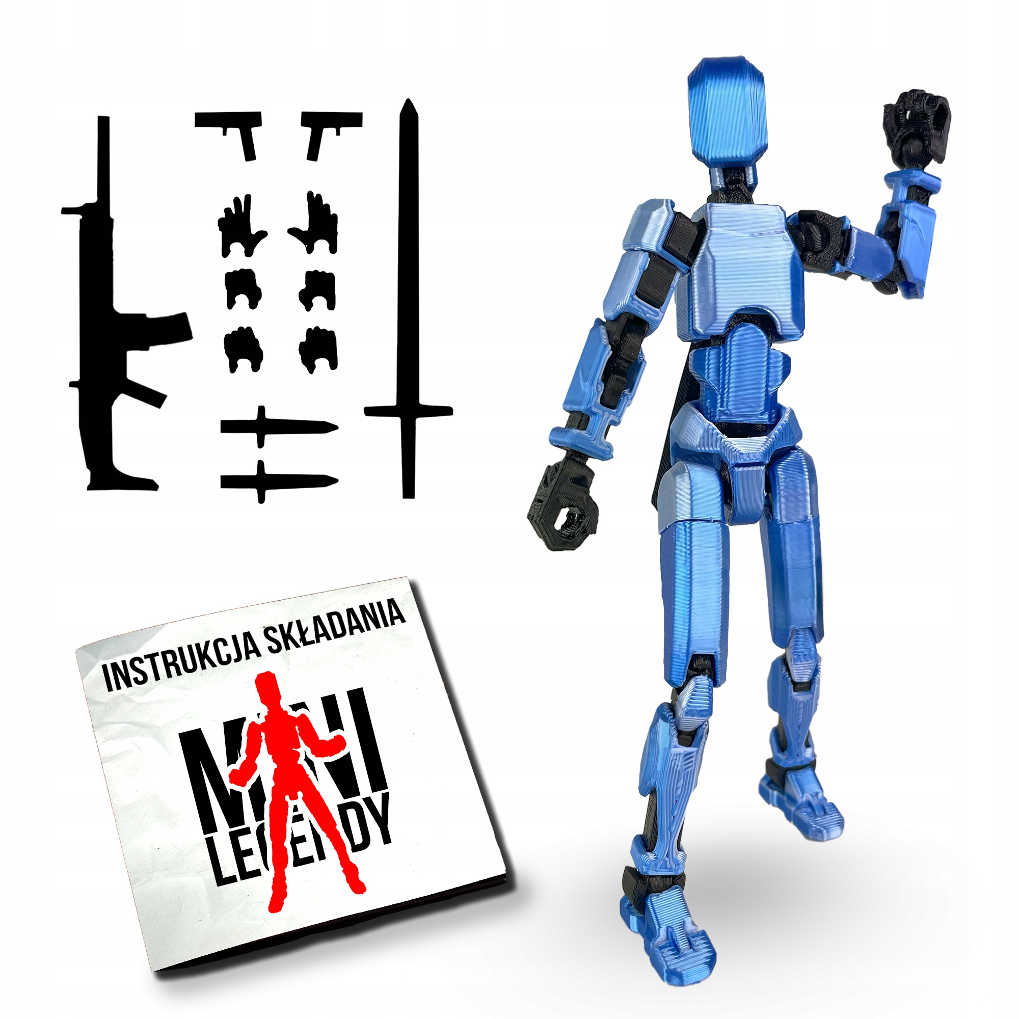 MINI LEGENDY Robot FIGURKA Ruchoma Kolekcjonerska MINI LEGENDA 14CM ...