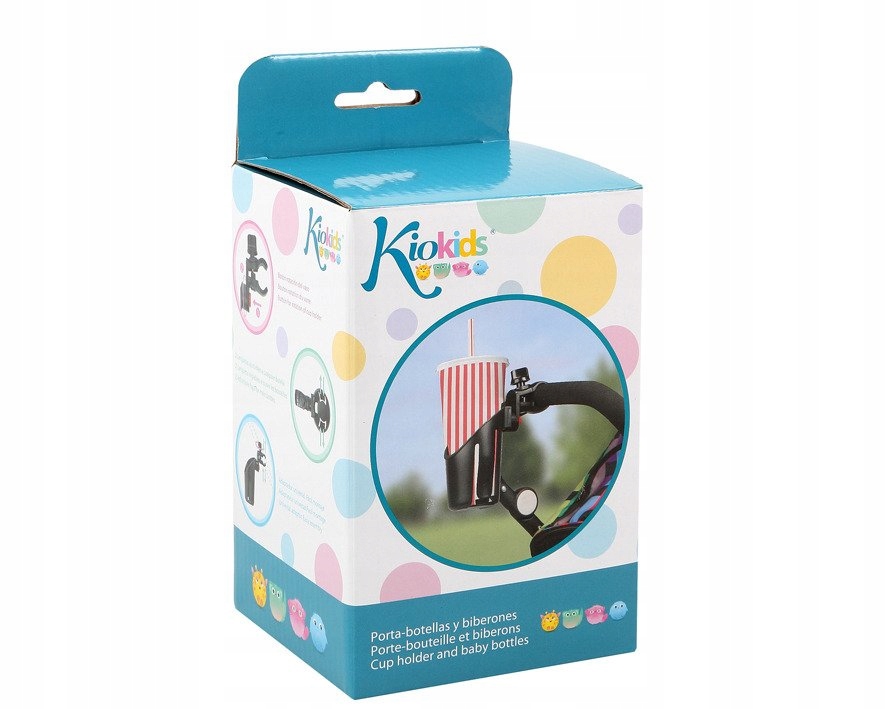 Uchwyt na kubek mocowany do wózka, Kiokids (3662332018053) • Cena, Opinie • Uchwyty do wózka ...