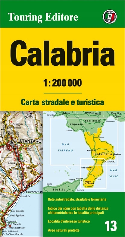 KALABRIA mapa 1:200 000 TOURING EDITORE 2022 - 59.90PLN - Allegro ...