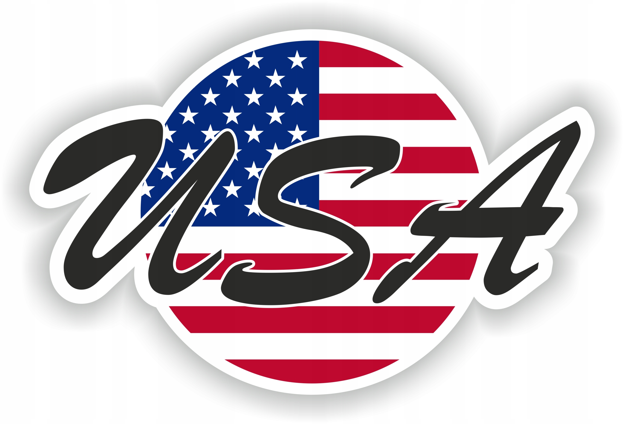 Usa - Flag Sticker - High Resolution Vinyl Waterproof • Cena, Opinie ...