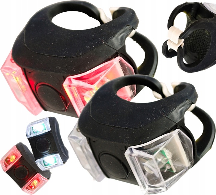 Lampki rowerowe LAMPKA ROWEROWA LED PRZÓD TYŁ 2SZT - 5903899250448 ...