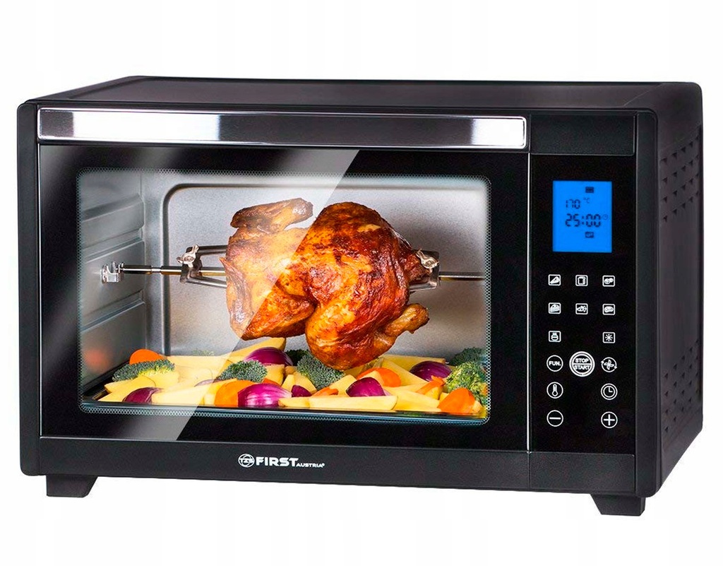 Piekarnik First Austria 30L LED Dotykowy 1600W z Rożnem i Grillem ...