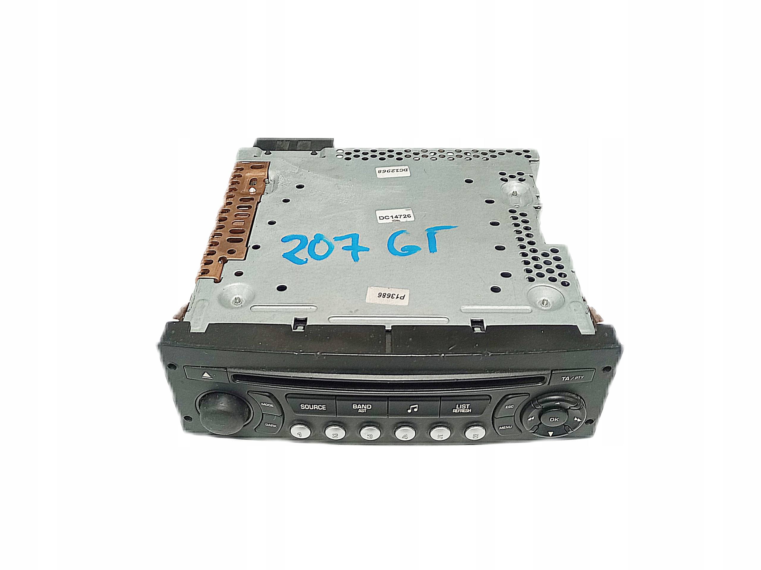 PEUGEOT 207 RADIO RADIOODTWARZACZ CD 96643697XT 96643697XT za 65 zł z Zduńska Wola - Allegro.pl ...