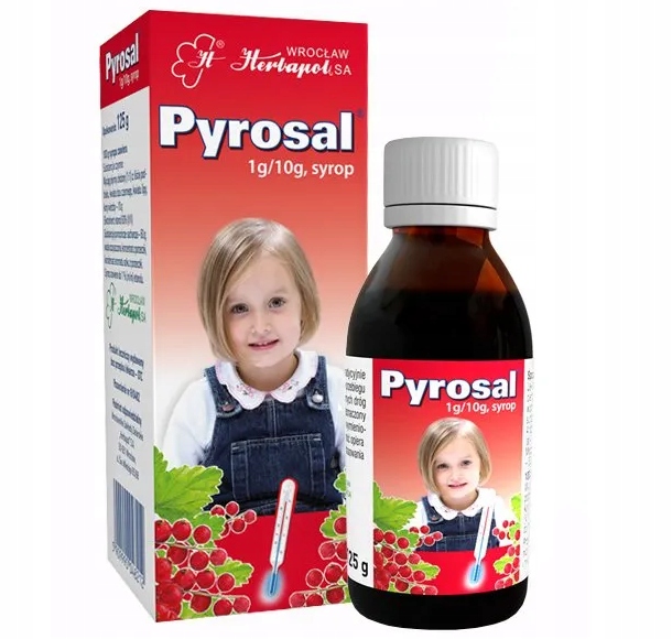Pyrosal 125g Syrop Przeciwgorączkowy dla Dzieci (5909990048212) • Cena ...