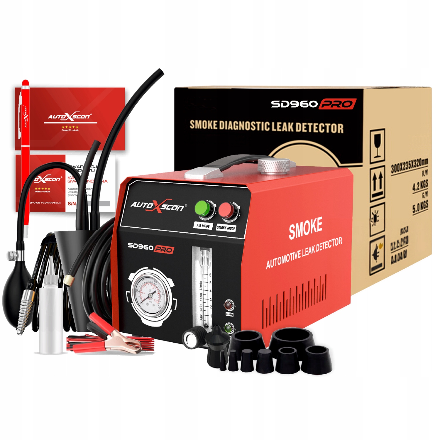 Tester szczelności Zadymiarka AUTOXSCAN SD960 PRO 6972697788117 za 1690 ...