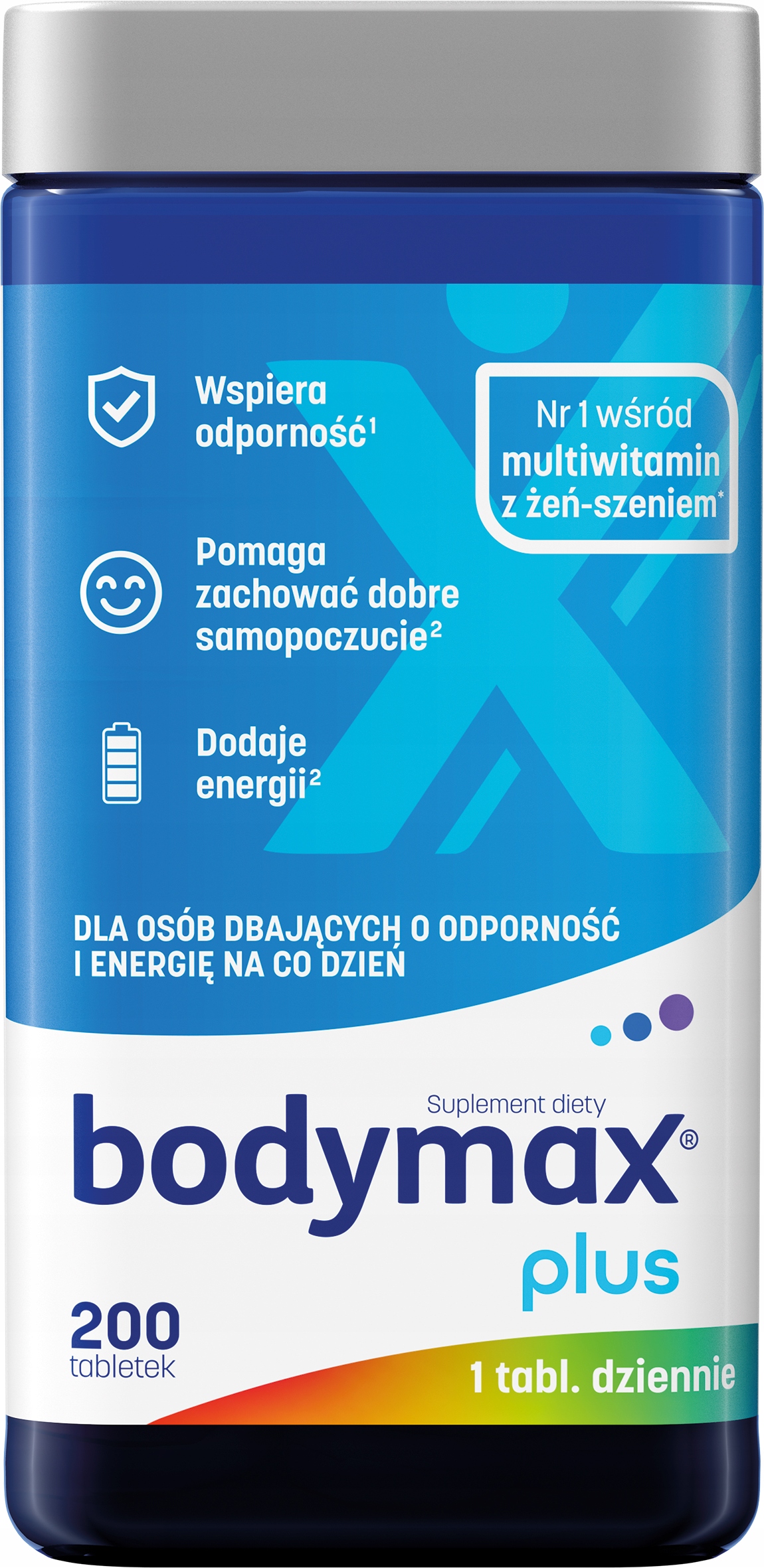 Bodymax Plus żeń-szeń przywraca siły energię 200 tabletek ...
