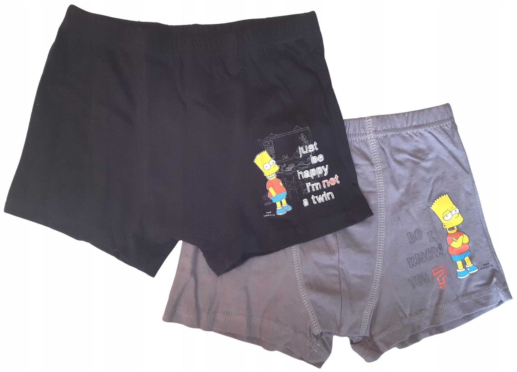 Simpsons Detské Boxerky 134/140 Bart 2 Kusy - nízka cena na Allegro