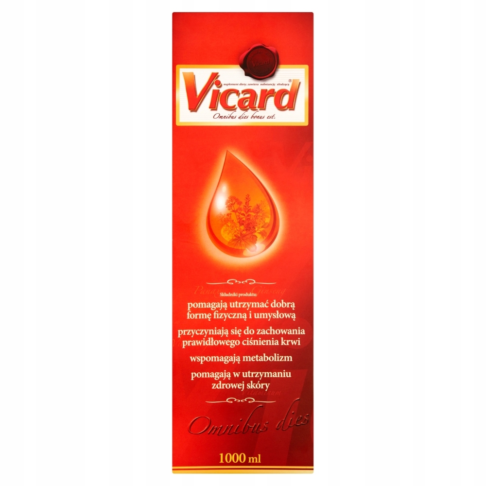 VICARD 1000ml WITAMINY SERCE CIŚNIENIE KRWI (5906071048192) • Cena ...