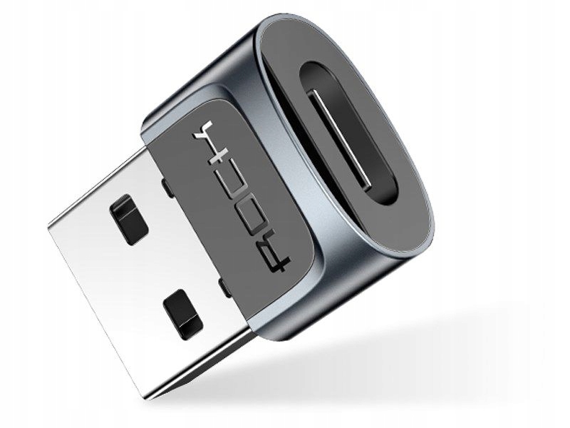ADAPTER PRZEJŚCIÓWKA USB-C DO USB-A (ROCK) - Sklep, Opinie, Cena w Allegro
