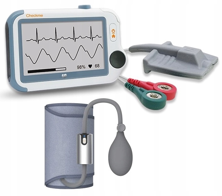Checkme Pro CIŚNIENIOMIERZ Holter EKG Monitor snu FUNKCJI ŻYCIOWYCH SPO2 (6934440100348) • Cena ...