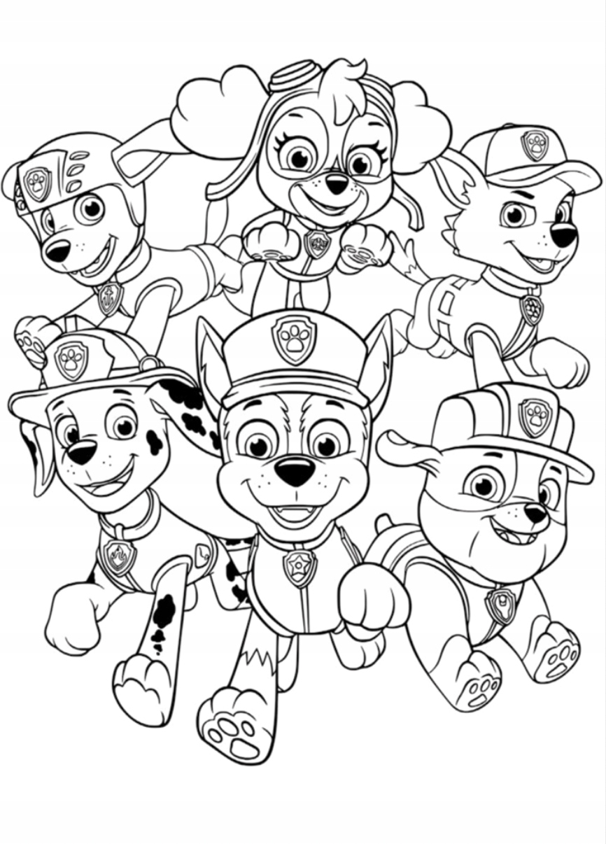 PLAKAT KOLOROWANKA PSI PATROL SKY CHASE 30X40CM (5906249347492) • Cena ...