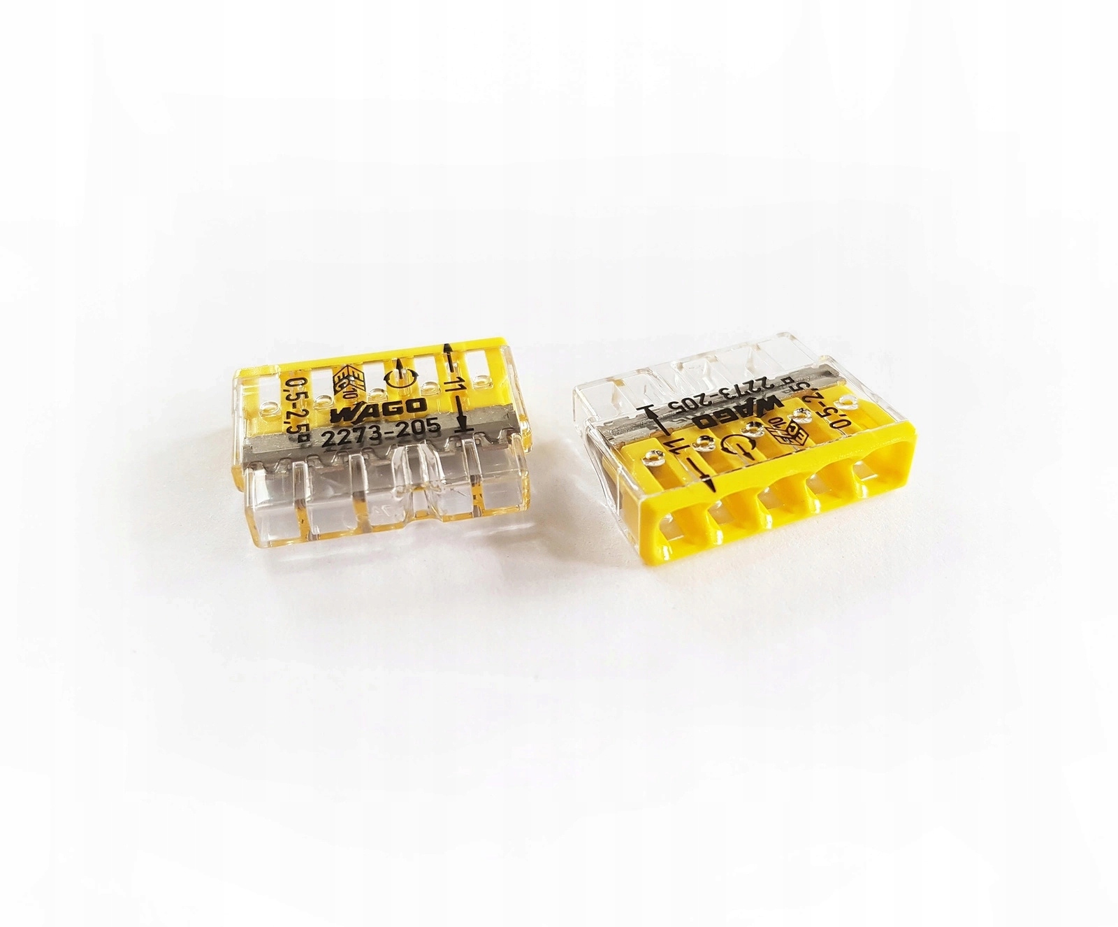 WAGO 2273-205 SZYBKOZŁĄCZKA ZŁĄCZKI NA DRUT 5x2,5 ZESTAW 10 SZTUK (E ...