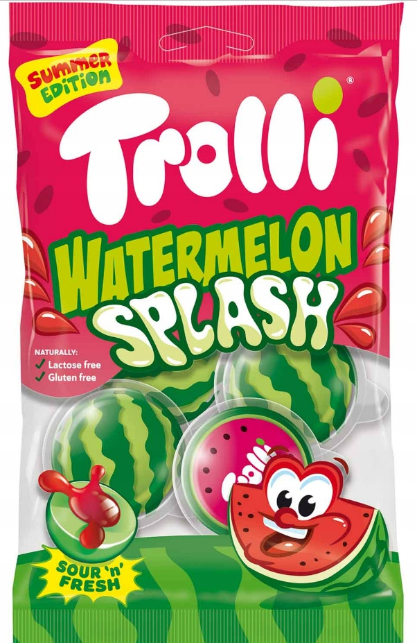 TROLLI WATERMELON SPLASH 75G - ŻELKI (4000512365068) • Cena, Opinie ...