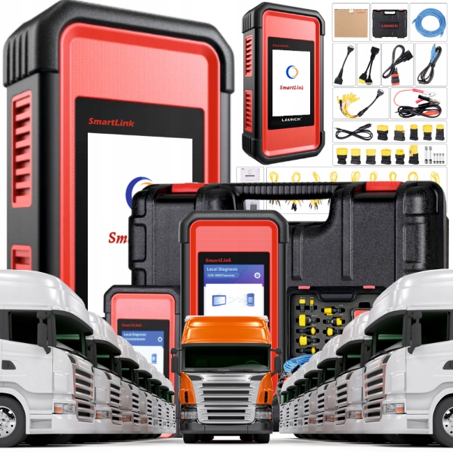 GŁOWICA LAUNCH X431 HD3 TRUCK CIĘŻAROWE MASZYNY ROLNICZE SMARTLINK C HD ...