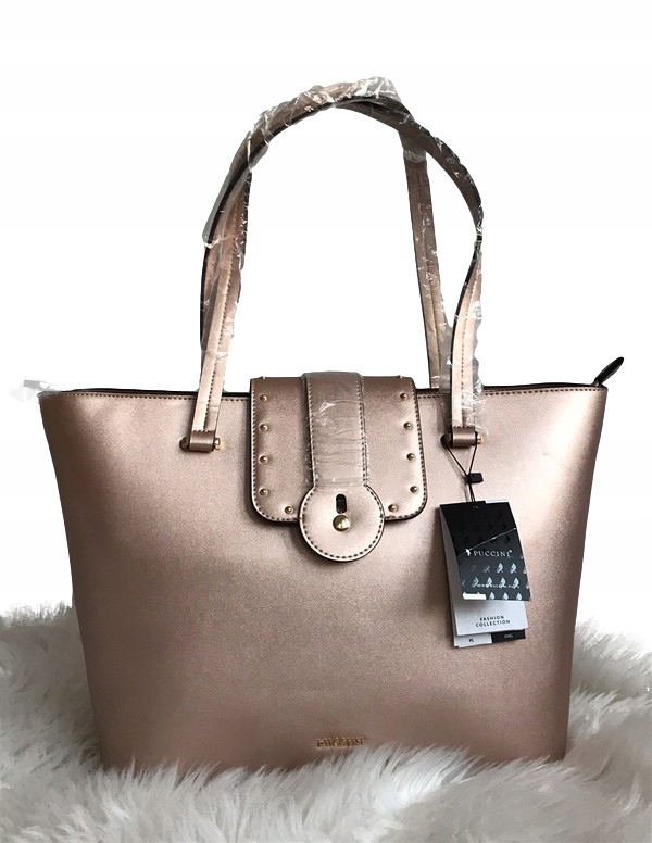TOREBKA TORBA PUCCINI Rose Gold Róż A4 U (5902308012684) • Cena, Opinie ...