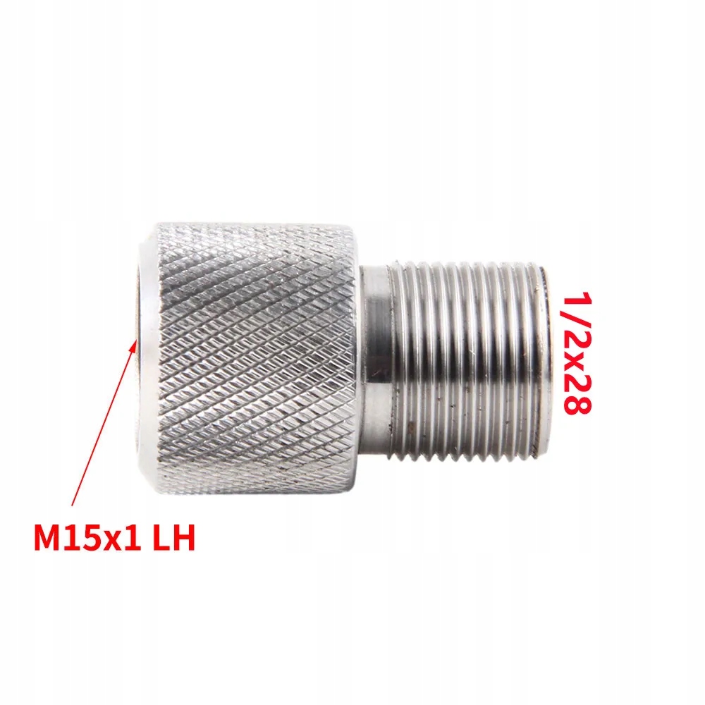 Stainless Steel Thread Adapter 1/2-28 M14x1 M15x1 13.5x1 to 1/2-28 d ...