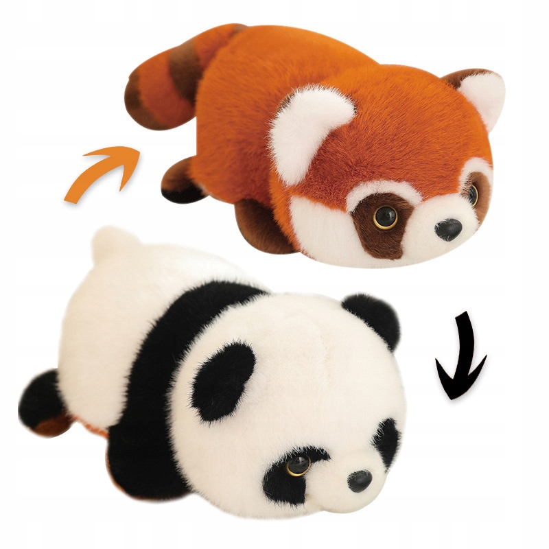 Maskotka DUŻA PANDA & PANDKA 50 CM XXL Maskotka DWUSTRONNA 2W1 • Cena ...