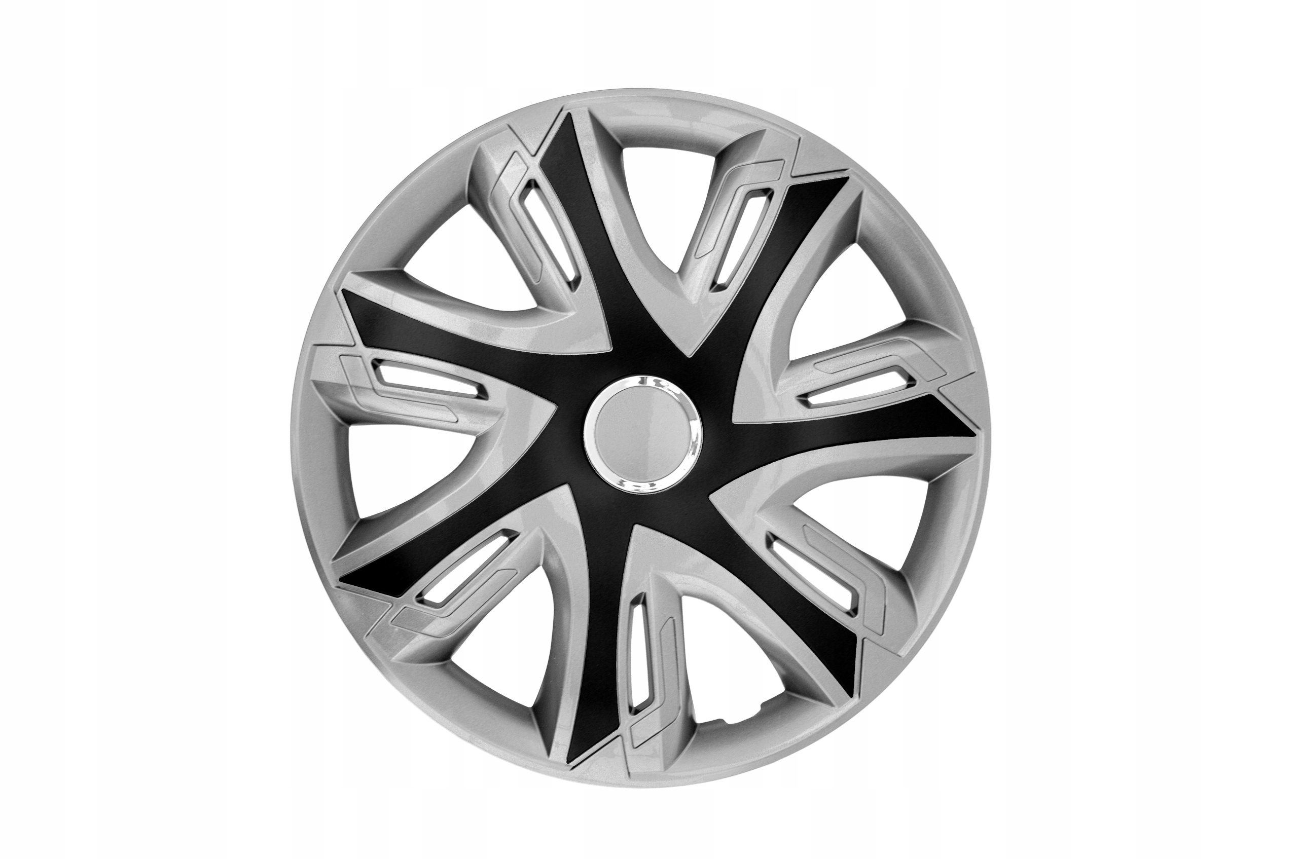 KOŁPAKI 16" SUPERNOWA CZARNO SREBRNE + RING CHROM 5902135473627 za 124 ...
